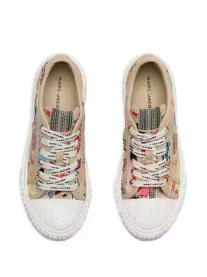 Marc Jacobs The Punk Scribble Lace-up Sneakers