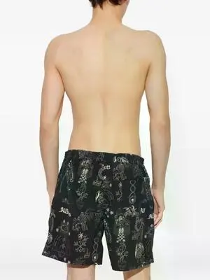 ALLSAINTS Graphic Print Beach Shorts