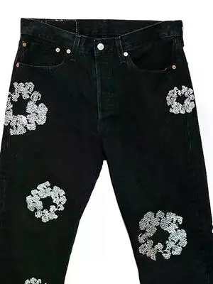DENIM TEARS X Levi's Floral Bootcut Jeans - Black
