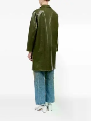 MAISON MARGIELA Buttoned Single-breasted Coat - Green