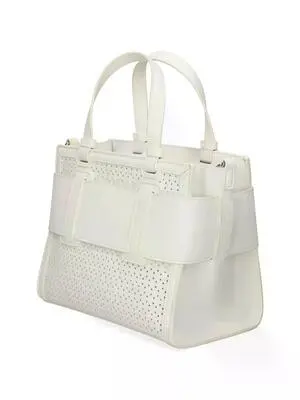 Armani Exchange Logo-detail Tote Bag - White