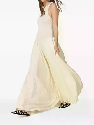 PNK Pleated Maxi Dress - Yellow
