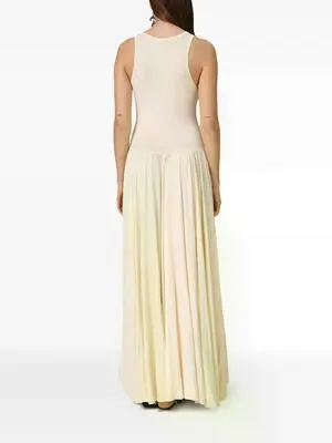 PNK Pleated Maxi Dress - Yellow