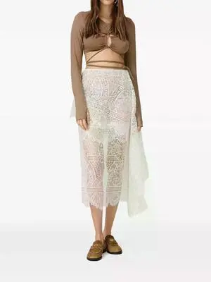 PNK Long-sleeve Cutout-detail Top - Neutrals
