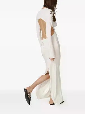 PNK Backless Slit Maxi Dress