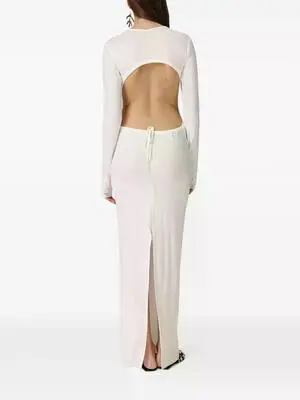 PNK Backless Slit Maxi Dress