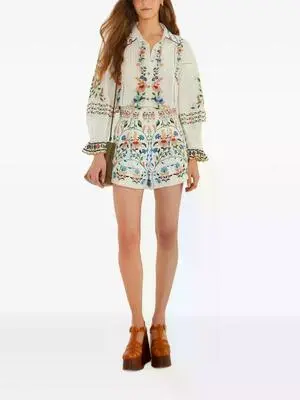 FARM RIO FARM Rio Floral Belted Shorts
