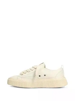 RHUN Leather Flatform Sneakers - Neutrals