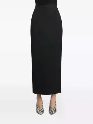 Khaite Elongated Pencil Skirt - Black