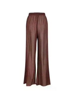 Oseree Lumière Elasticated Trousers - Brown