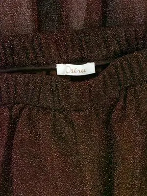 Oseree Lumière Elasticated Trousers - Brown