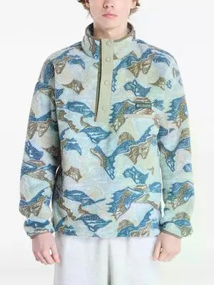 Columbia Patterned Sherpa Sweatshirt - Blue