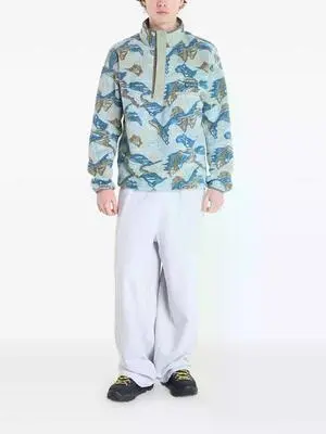 Columbia Patterned Sherpa Sweatshirt - Blue