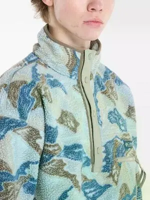 Columbia Patterned Sherpa Sweatshirt - Blue