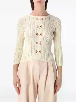 SESSUN Alencar Cut-out Sweater - Neutrals