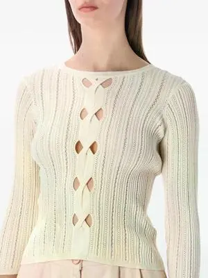 SESSUN Alencar Cut-out Sweater - Neutrals