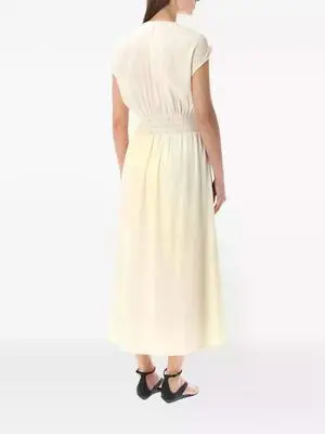 SESSUN Galiane Smocked Dress - Neutrals