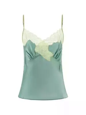 VAILLANT Lace-detail Top - Blue