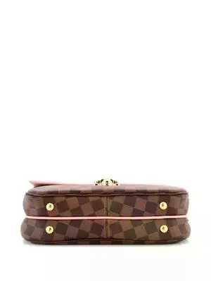 LOUIS VUITTON Clapton Handbag Damier And Leather Pm Crossbody Bag - Brown