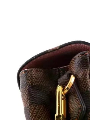 LOUIS VUITTON Clapton Handbag Damier And Leather Pm Crossbody Bag - Brown