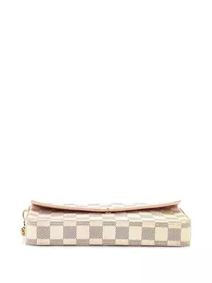 LOUIS VUITTON Felicie Pochette Damier Crossbody Bag - White