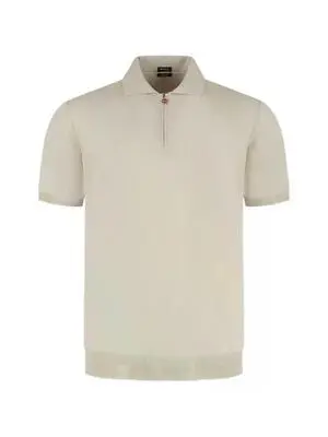 Kiton Zipped Polo Shirt - Neutrals