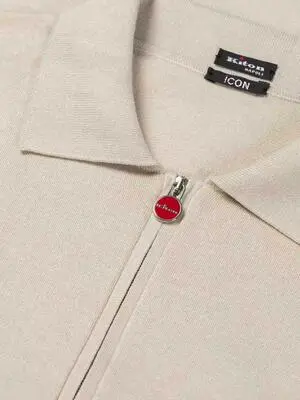 Kiton Zipped Polo Shirt - Neutrals
