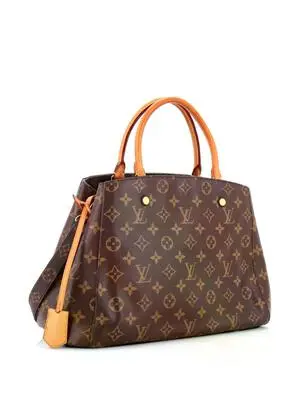 LOUIS VUITTON Montaigne Handbag Monogram Canvas Mm - Brown