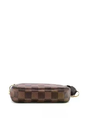 LOUIS VUITTON Pochette Accessoires Damier Mini Clutch - Brown