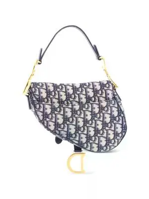Dior Saddle Handbag Oblique Canvas Mini Shoulder Bag - Blue