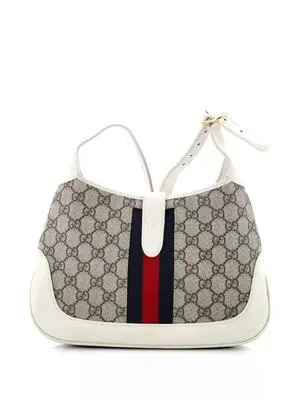 Gucci Jackie 1961 Gg Coated Canvas Small Hobo Bag - Brown