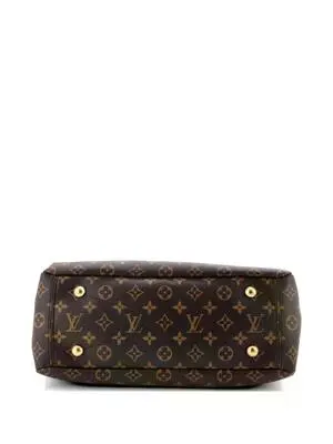 LOUIS VUITTON Pallas Tote Monogram Canvas With Leather Shoulder Bag - Red