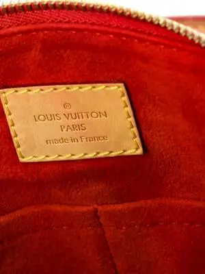 LOUIS VUITTON Pallas Tote Monogram Canvas With Leather Shoulder Bag - Red