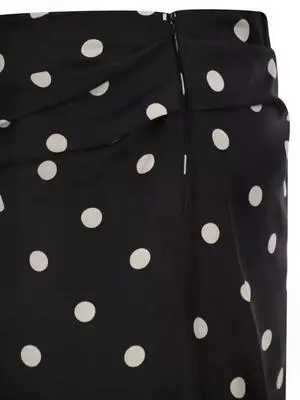 Sportmax Polka-dot Bow Skirt - Black