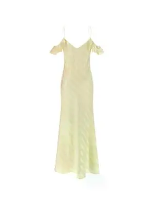 SELF-PORTRAIT Satin Dress - Yellow