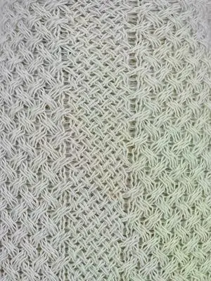 Vintage Crochet Knit Boat Neck Sweater