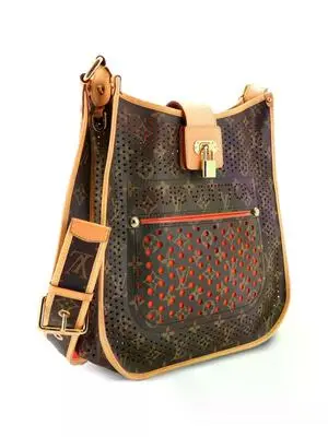 LOUIS VUITTON Musette Crossbody Bag Perforated Monogram Canvas