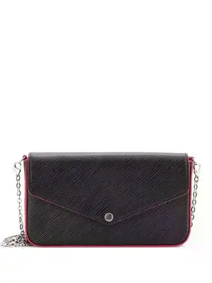 LOUIS VUITTON Felicie Pochette Epi Leather Crossbody Bag - Black