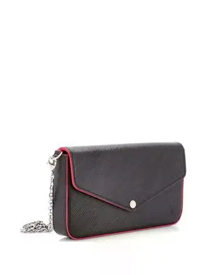 LOUIS VUITTON Felicie Pochette Epi Leather Crossbody Bag - Black