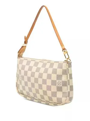 LOUIS VUITTON Damier Azur Pochette Accessoires Shoulder Bag - White