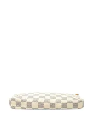 LOUIS VUITTON Damier Azur Pochette Accessoires Shoulder Bag - White