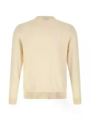 BALLANTYNE Argyle-pattern Crew-neck Sweater - Neutrals