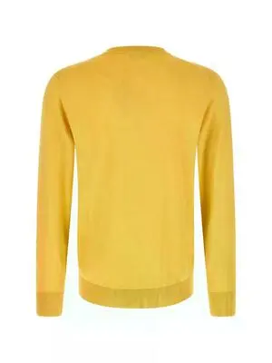 BALLANTYNE Argyle Pattern V-neck Sweater - Yellow