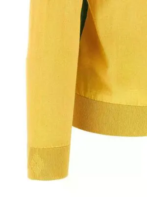 BALLANTYNE Argyle Pattern V-neck Sweater - Yellow