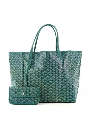 Goyard Saint Louis Coated Canvas Gm Tote Bag - Green