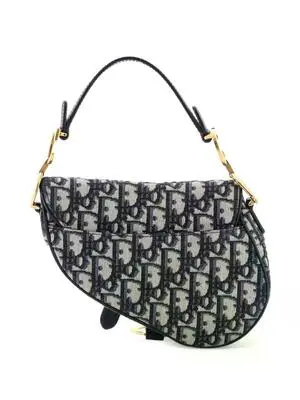 Dior Saddle Handbag Oblique Canvas Mini Shoulder Bag - Blue