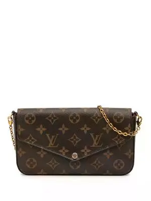 LOUIS VUITTON 2016 Monogram Pochette Felicie - Brown