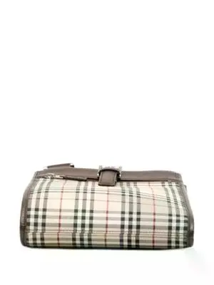 Burberry House Check Canvas Crossbody Bag - Brown