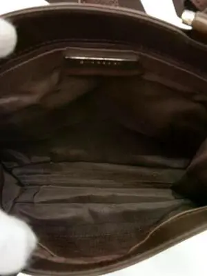 Burberry House Check Canvas Crossbody Bag - Brown