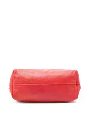 Gucci Leather Bamboo Tassel Tote Bag